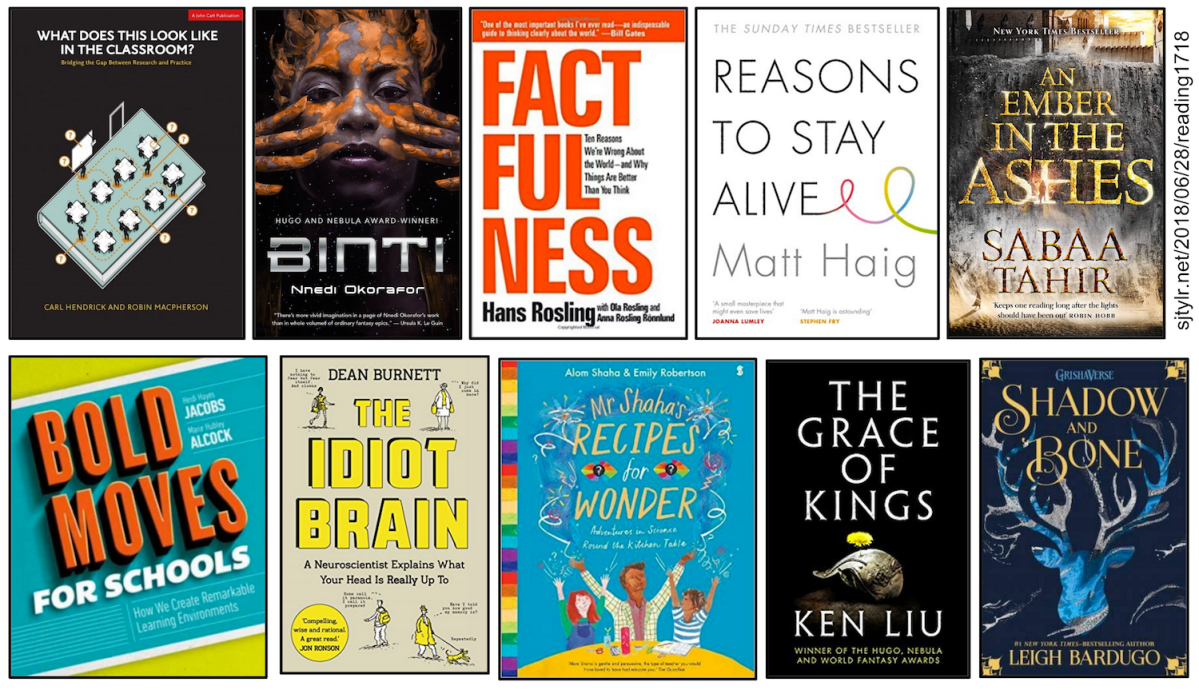 My Best Books, 2017-18 – Wayfinder Learning Lab – Stephen Taylor